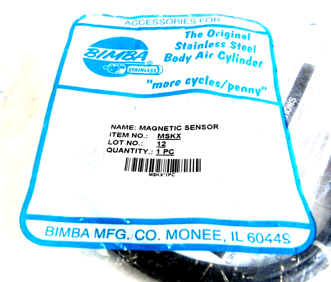 NEW BIMBA MSKX MAGNETIC SENSOR - SB Industrial Supply, Inc.