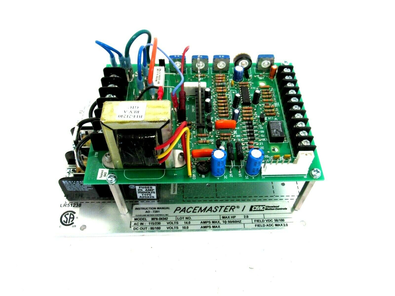 NEW CLEVELAND MOTION CONTROL MPA-04342 SPEED DRIVE 2HP C41-12042CA ...