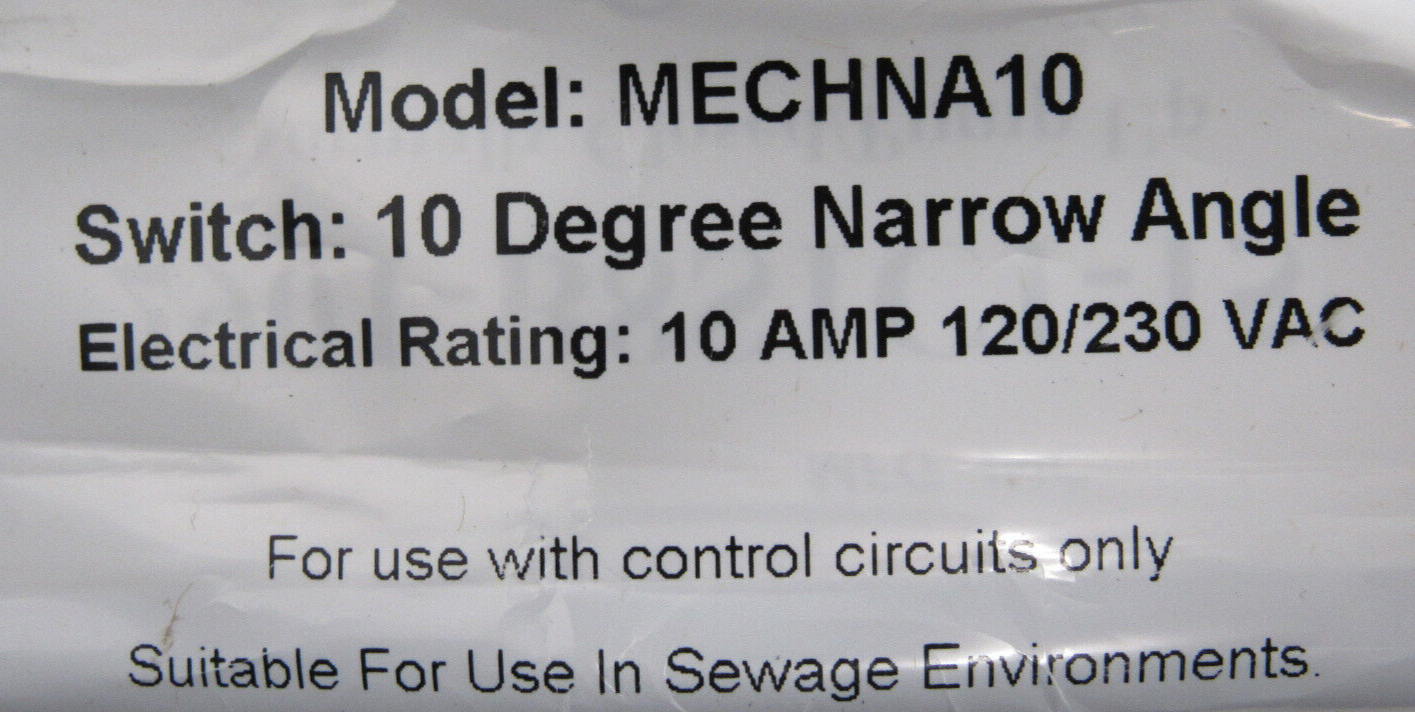 NEW CONERY 2901-B8S1C1K1-15' FLOAT SWITCH MECHNA10 2901B8S1C1K115 - SB ...