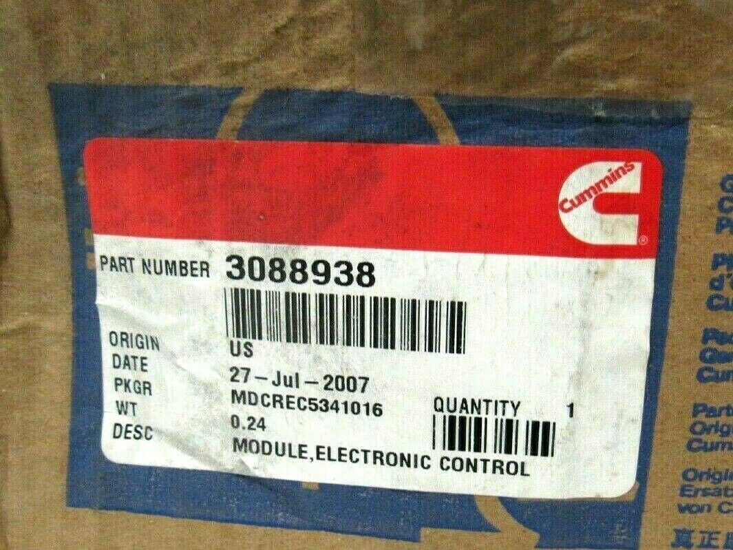 NEW CUMMINS 3088938 ELECTRONIC CONTROL MODULE 3408324 - SB Industrial ...