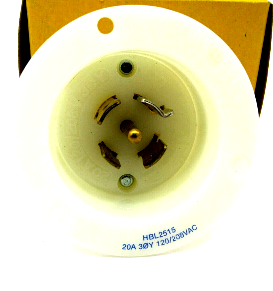 NEW HUBBELL HBL2515 LOCKING FLANGED-INLET - SB Industrial Supply, Inc.