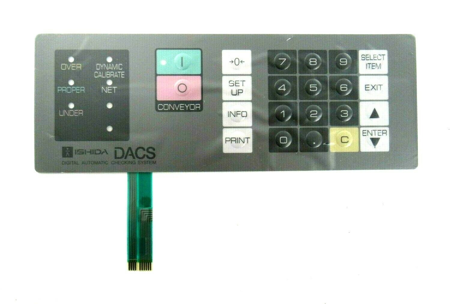 NEW ISHIDA DACS 48-7975-11 AUTOMATIC CHECKING SYSTEMS KEYPAD MEMBRANE ...