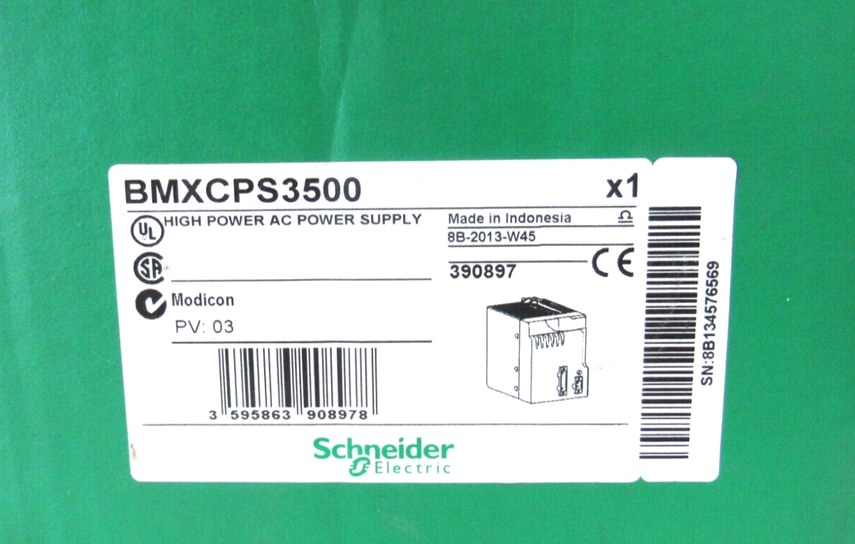 NEW SCHNEIDER ELECTRIC BMXCPS3500 POWER SUPPLY - SB Industrial Supply, Inc.