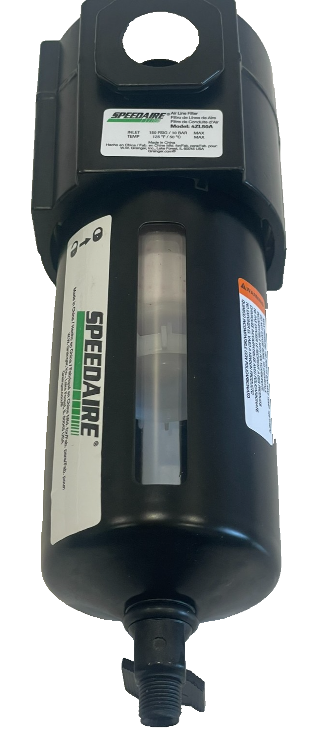 NEW SPEEDAIRE 4ZL50A COMPRESSED AIR FILTER 1/2" NPT, STANDARD - SB ...