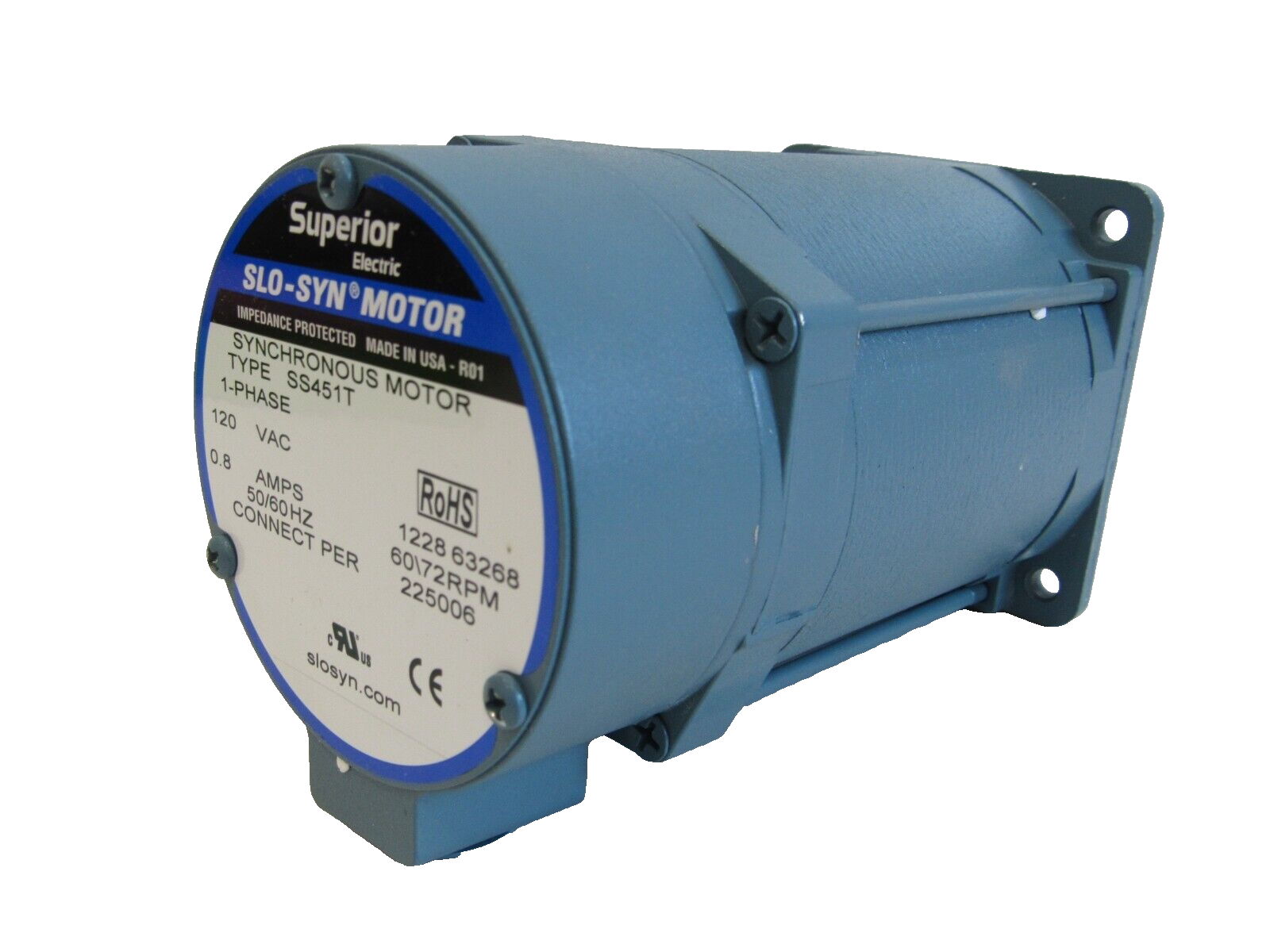 NEW SUPERIOR ELECTRIC SS451T SYNCHRONOUS MOTOR 1PHASE 120VAC - SB ...