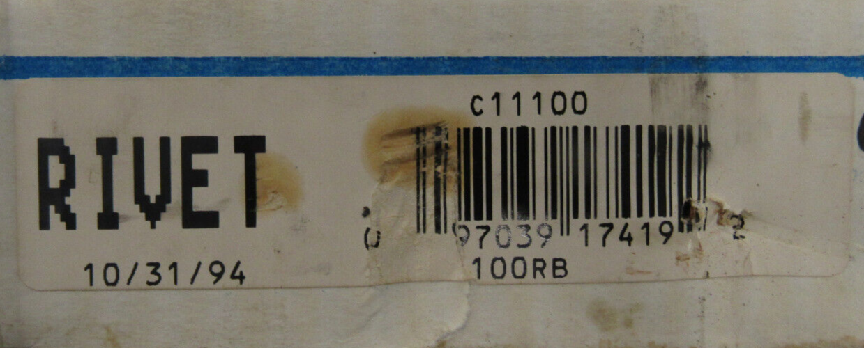 NEW TSUBAKI RS 100 ROLLER CHAIN RIVETED 10FT RS100 - SB Industrial ...