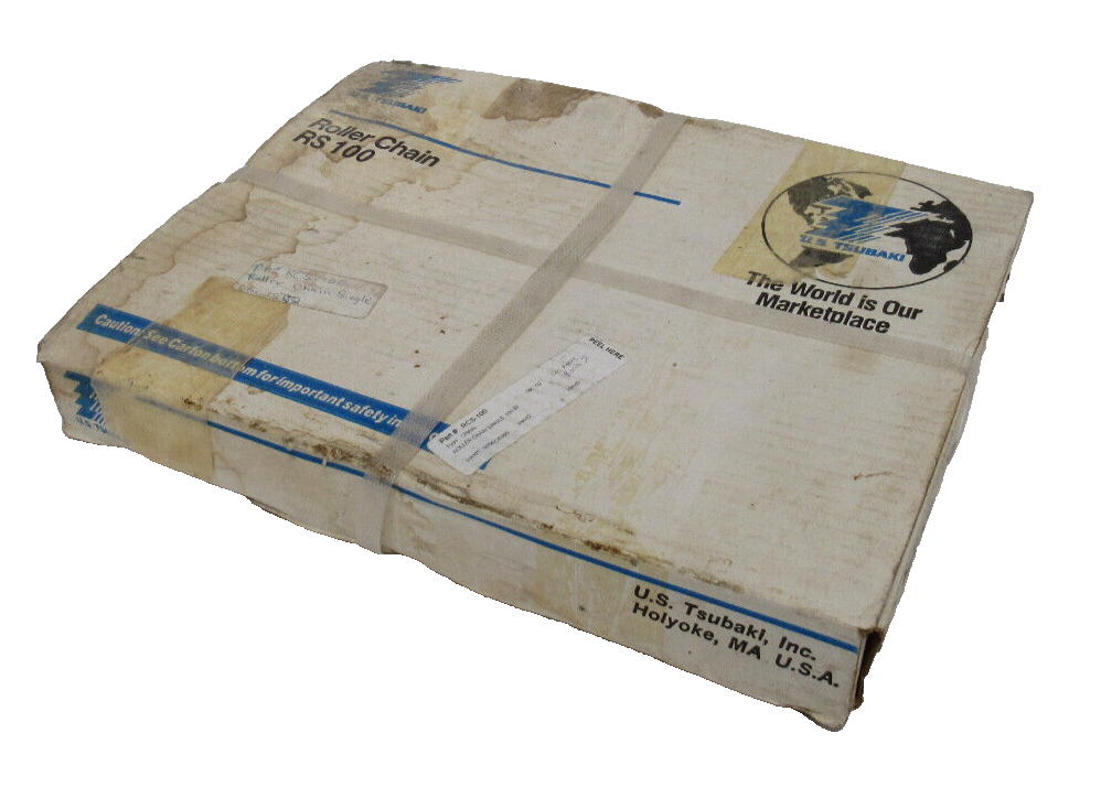 NEW TSUBAKI RS 100 ROLLER CHAIN RIVETED 10FT RS100 - SB Industrial ...