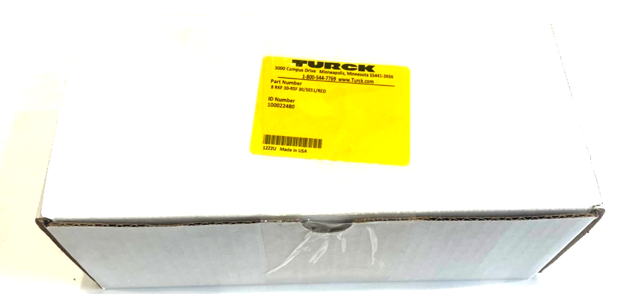 NEW TURCK 8RKF30-RSF30/S651/RED JUNCTION BOX 4RKF30RSF30S651RED ...