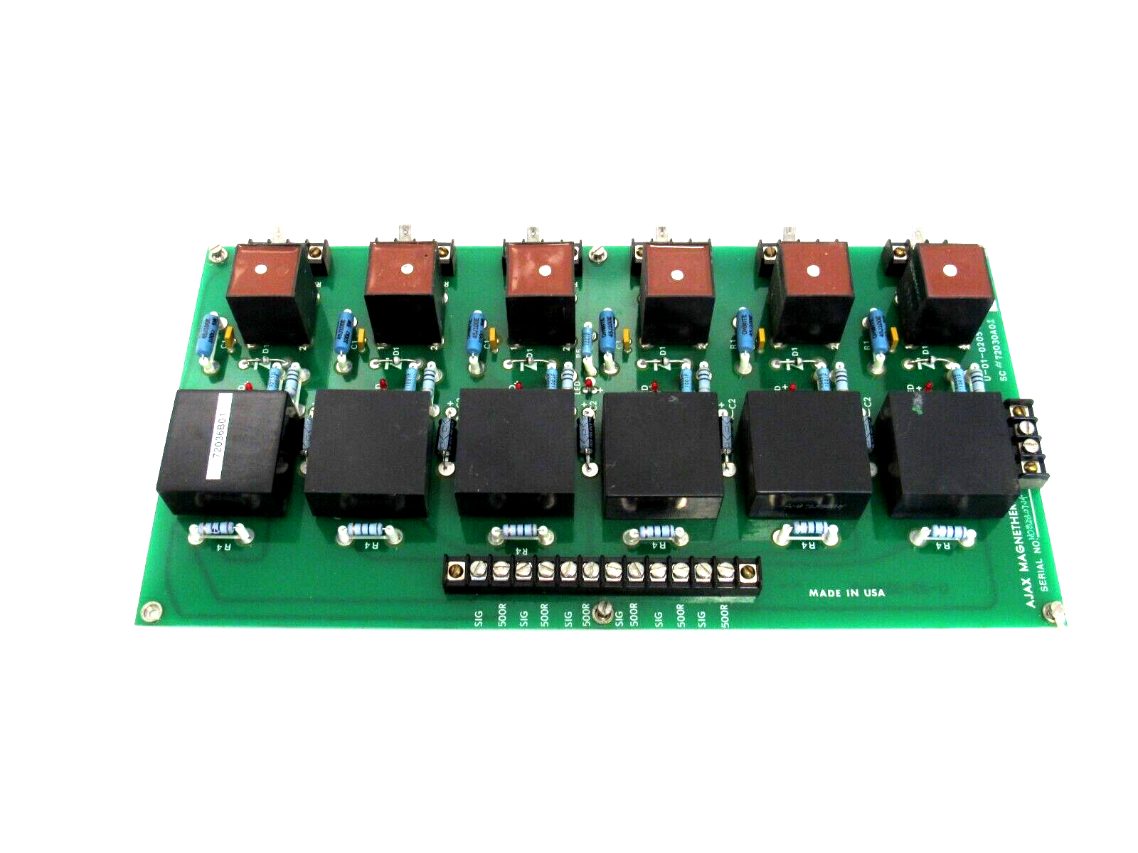 USED AJAX MAGNETHERMIC 72030A01 CIRCUIT BOARD U-01-0205MK-A - SB ...