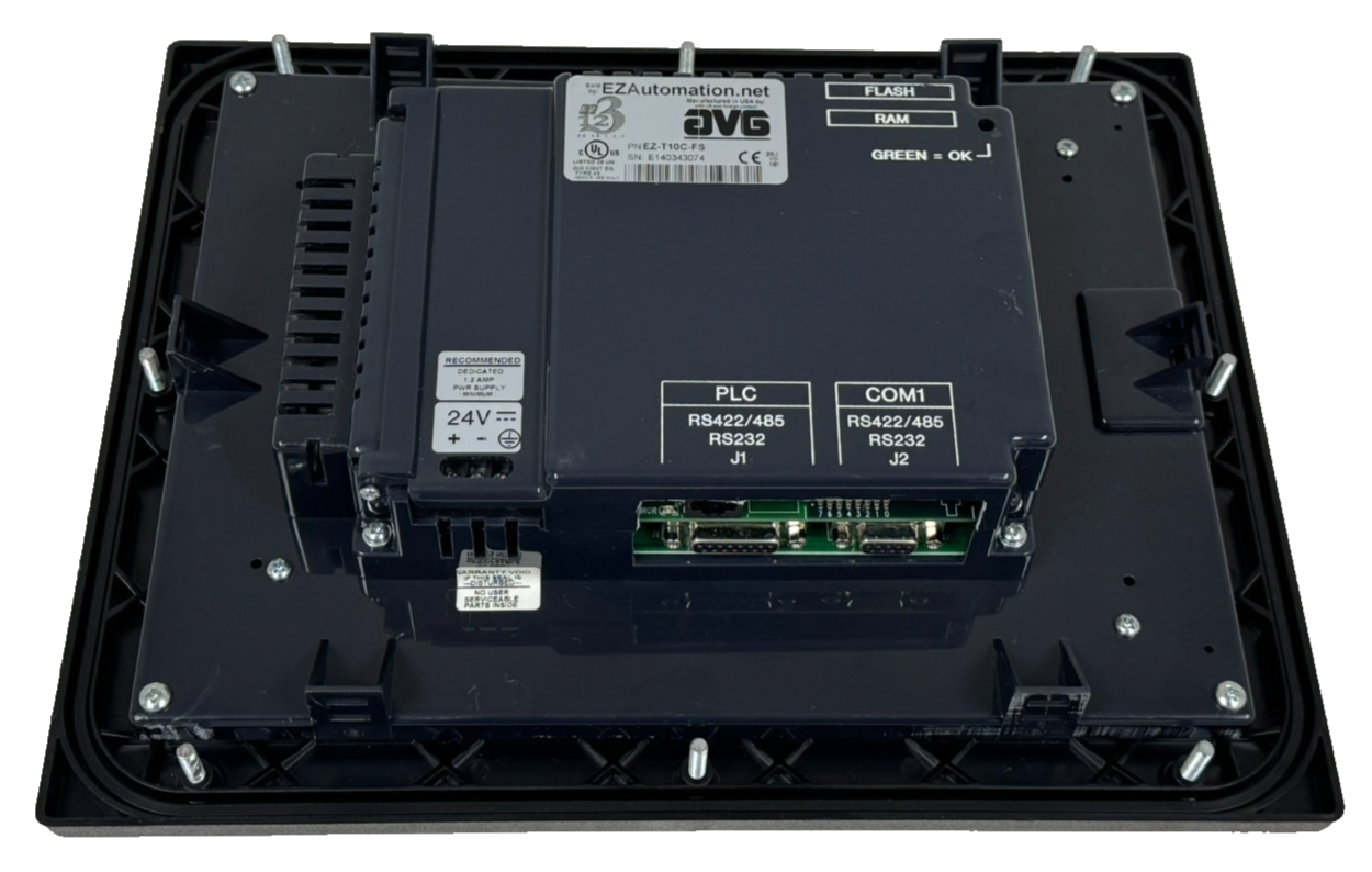 USED EZAUTOMATION EZ-T10C-FS TOUCH PANEL 24V EZT10CFS - SB Industrial ...