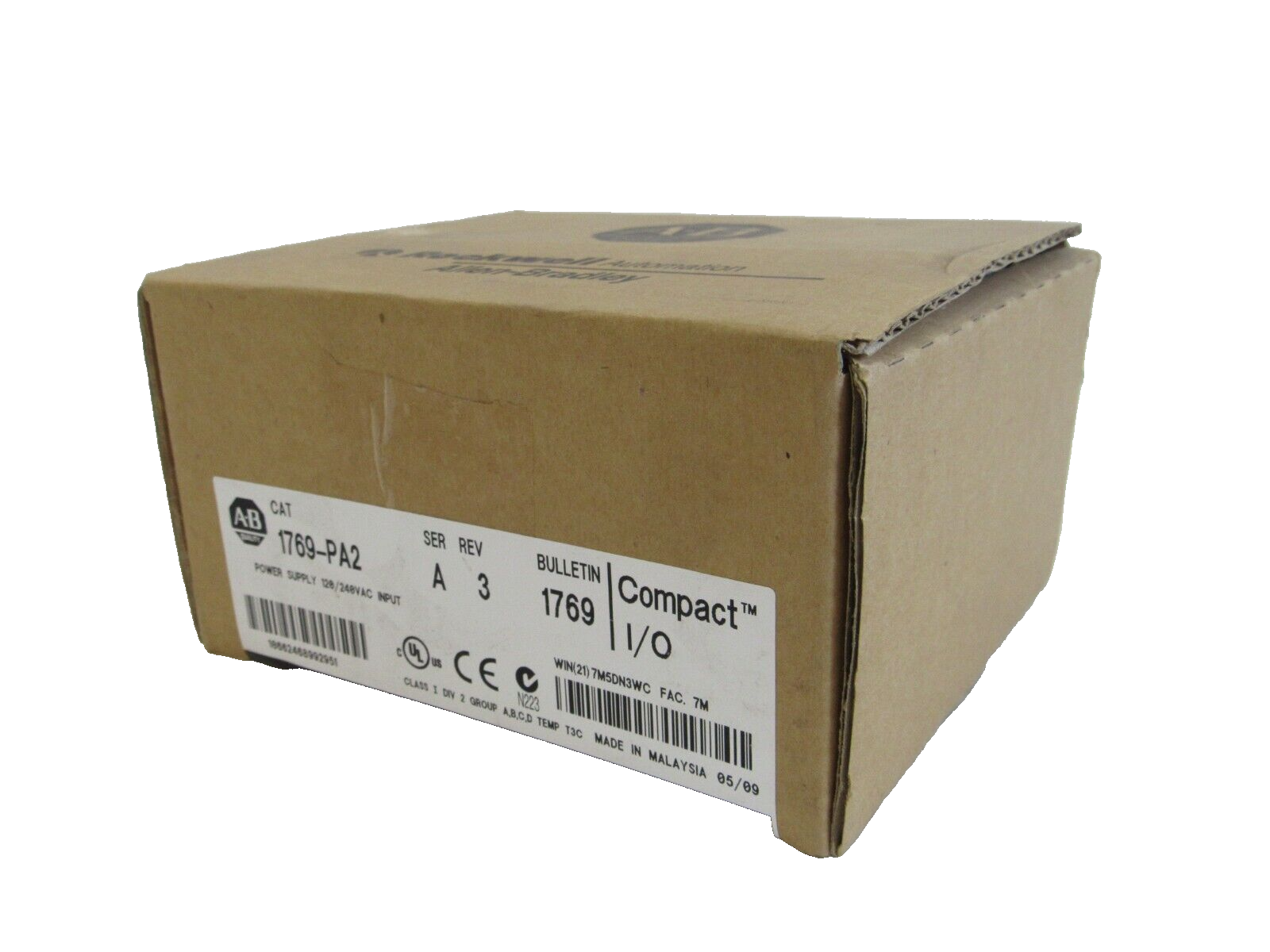 ALLEN BRADLEY 1769-PA2 POWER SUPPLY SER A 1769PA2 NEW, SEALED SURPLUS ...