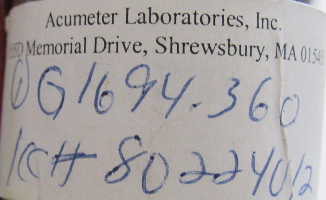 NEW ACUMETER G1694.360 HOT MELT HOSE .5" ID 30FT ACUMETER G1694360 - SB ...