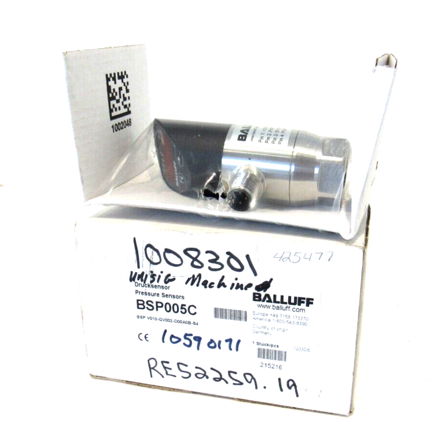 NEW BALLUFF BSP V010-GV002-D00A0B-S4 PRESSURE SENSOR BSP005C ...