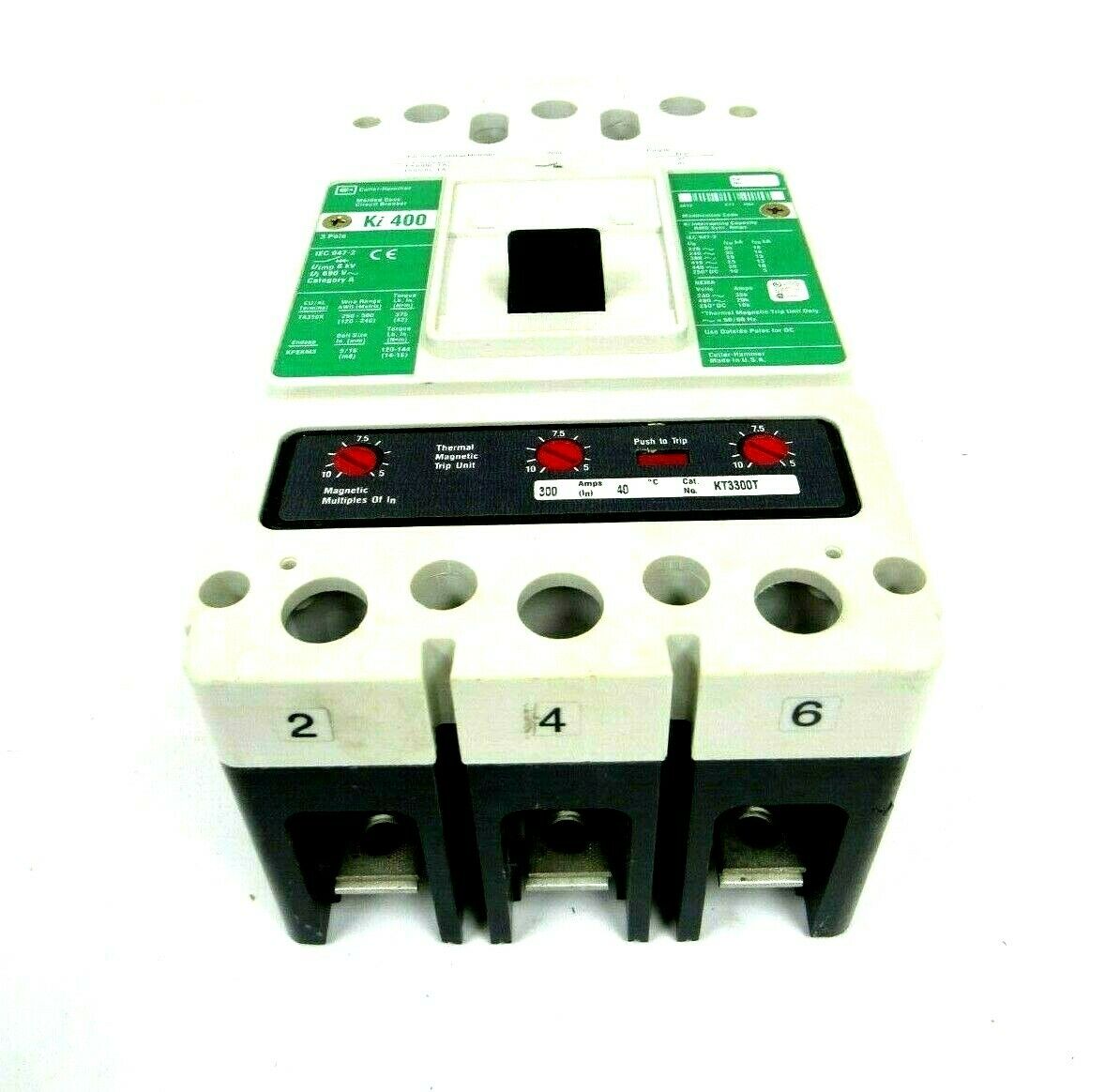 NEW CUTLER HAMMER KI3300 CIRCUIT BREAKER KI400 KT3300T - SB Industrial ...