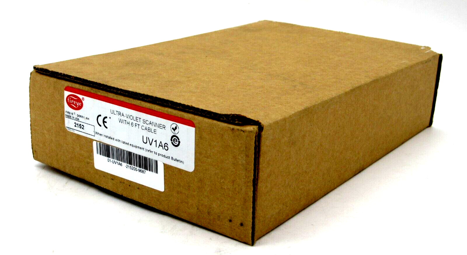 NEW FIREYE UV1A6 ULTRA VIOLET CCANNER W/6FT CABLE - SB Industrial ...