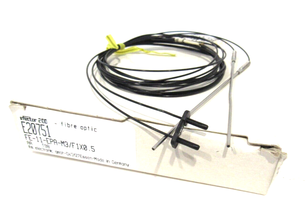 NEW IFM EFECTOR FE-11-EPA-M3/F1X0.5 FIBER OPTIC SENSOR E20751 ...