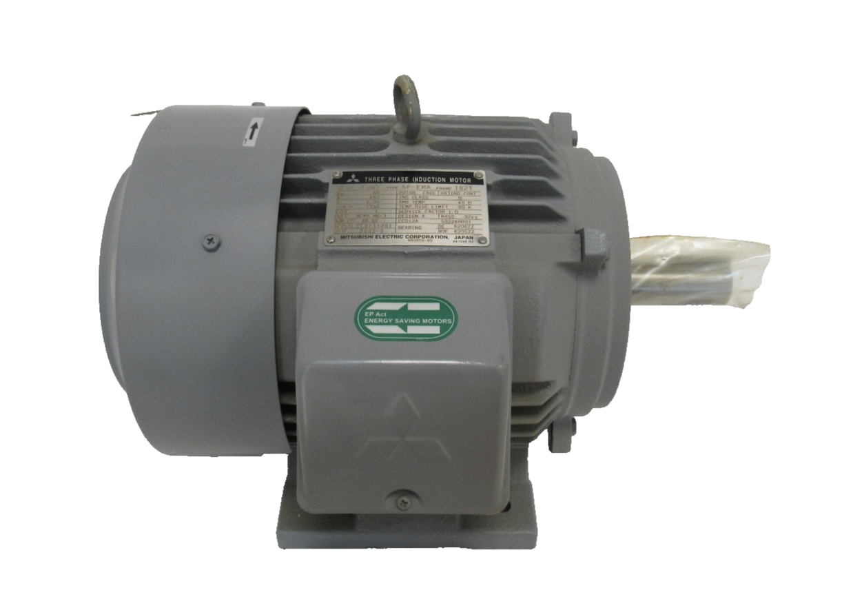 NEW MITSUBISHI SF-EMA MOTOR 3HP 480V 1-1/8" DIA. 182T SFEMA - SB ...