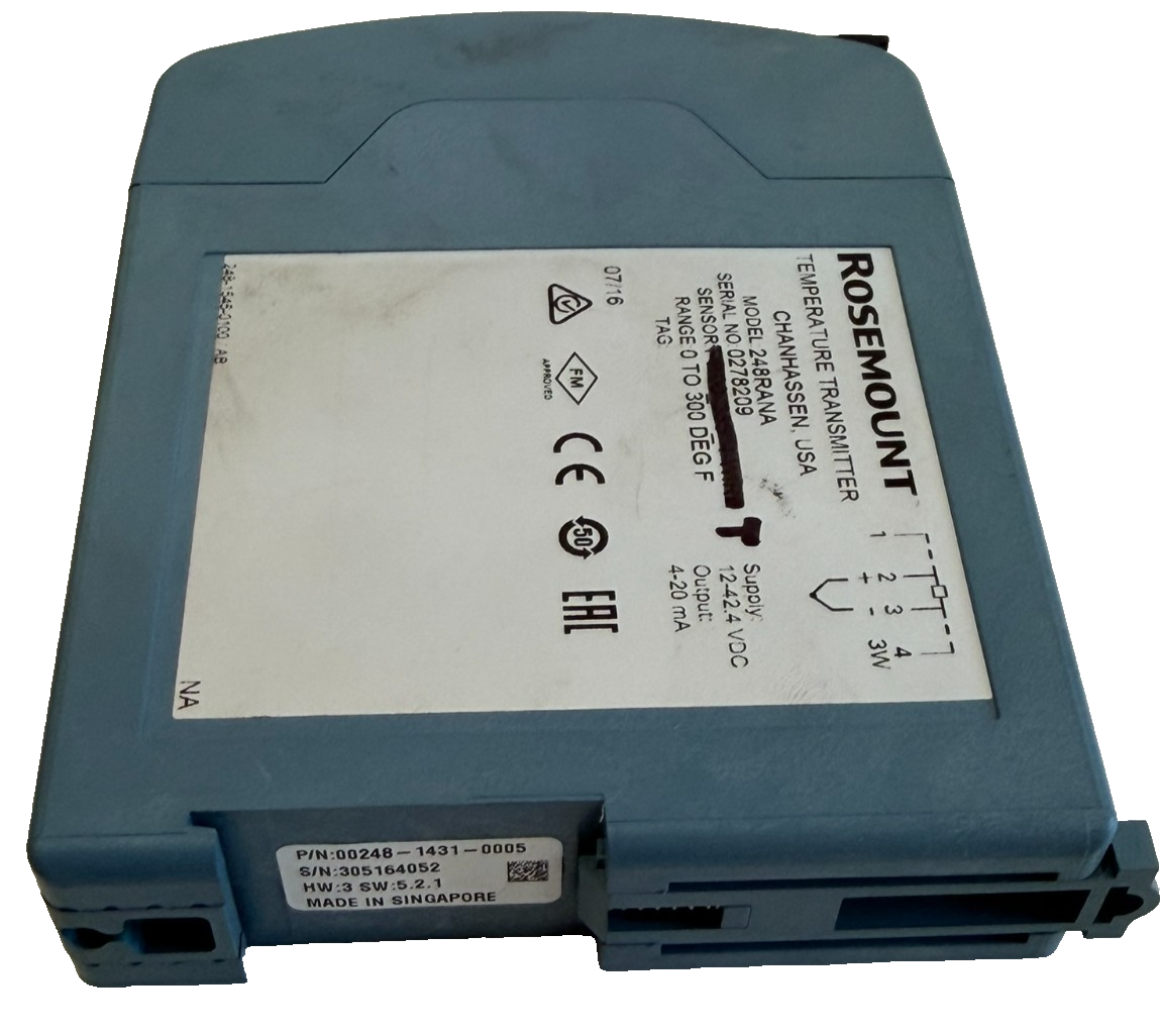 NEW ROSEMOUNT 248RANA TEMPERATURE TRANSMITTER - SB Industrial Supply, Inc.