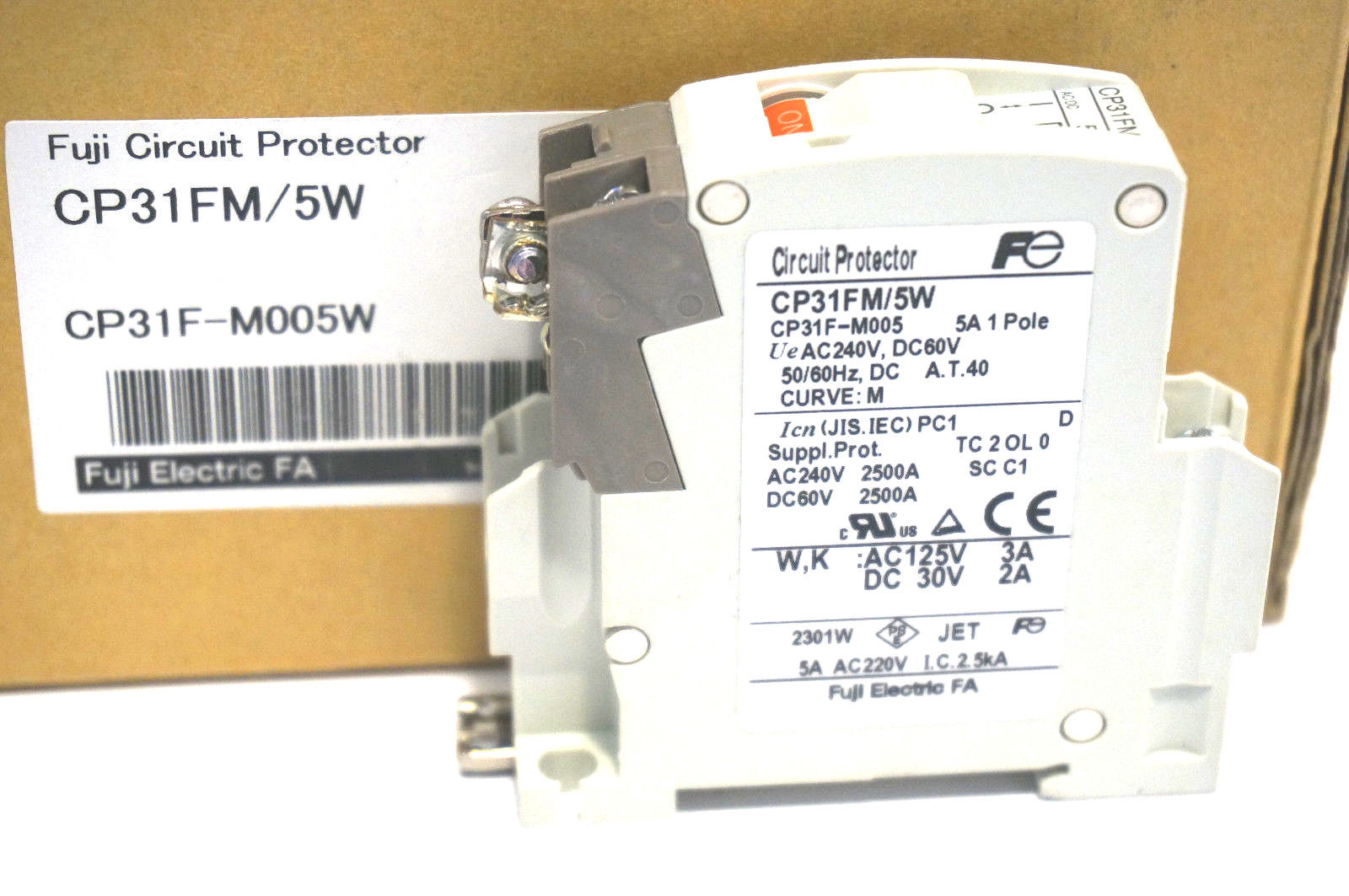 20 NEW FUJI ELECTRIC CP31FM/5W CIRCUIT PROTECTORS CP31FM5W - SB ...