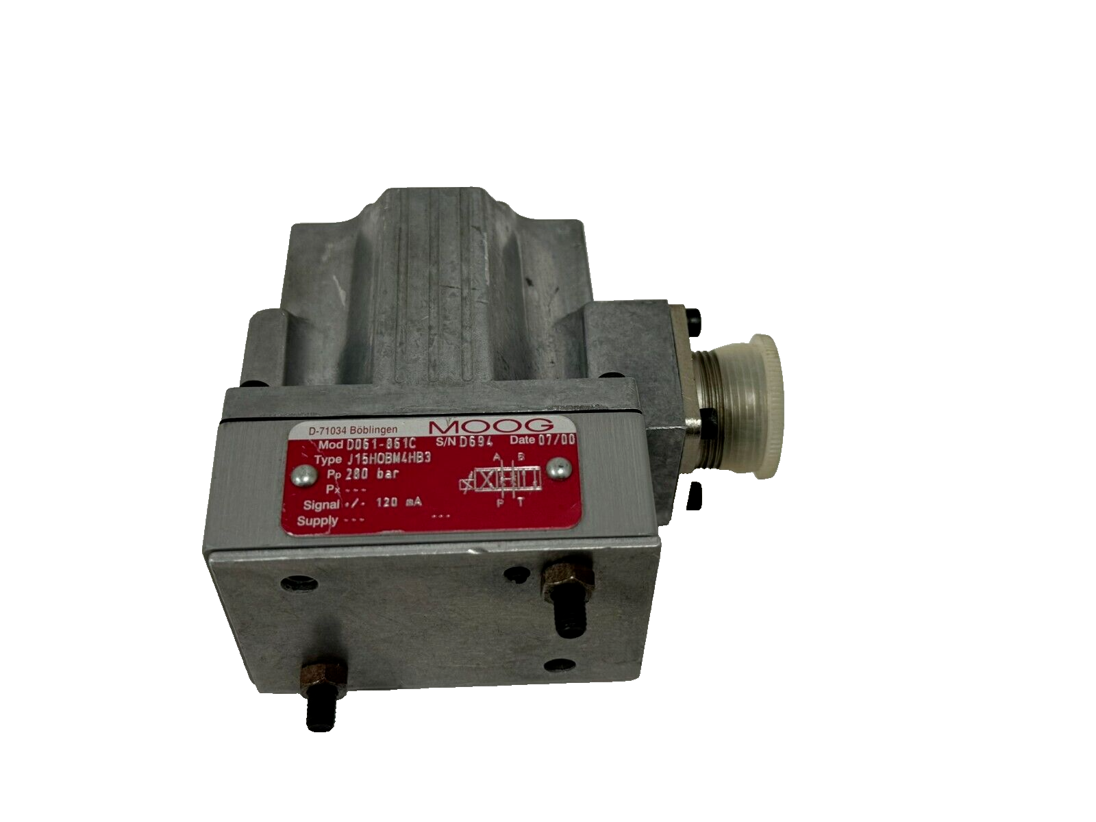 D061-861C SERVO VALVE J15HOBM4HB3 - SB Industrial Supply, Inc.