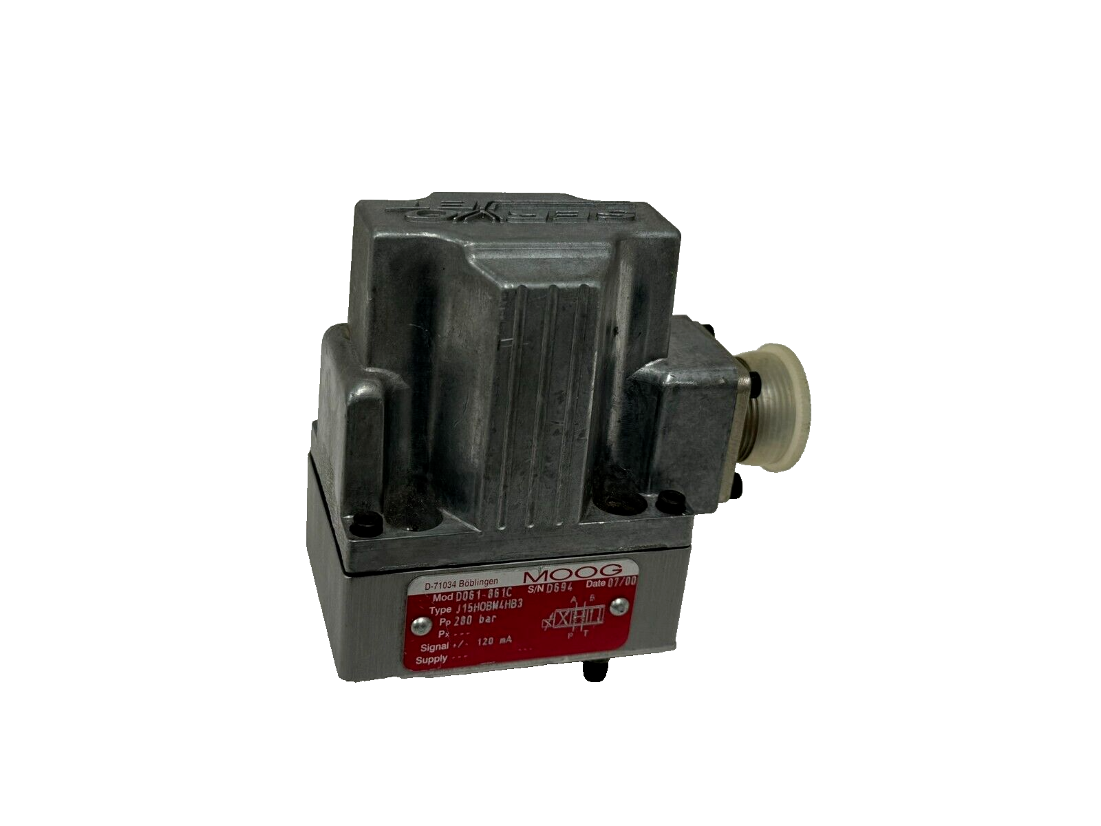 D061-861C SERVO VALVE J15HOBM4HB3 - SB Industrial Supply, Inc.