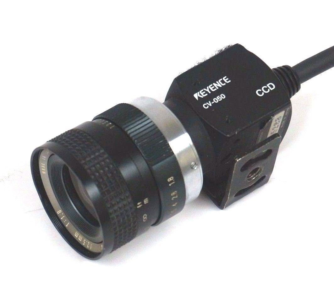 KEYENCE CV-050 CAMERA CCD W/ COMPUTAR 12.5MM TV LENS 1:1.8 - SB ...