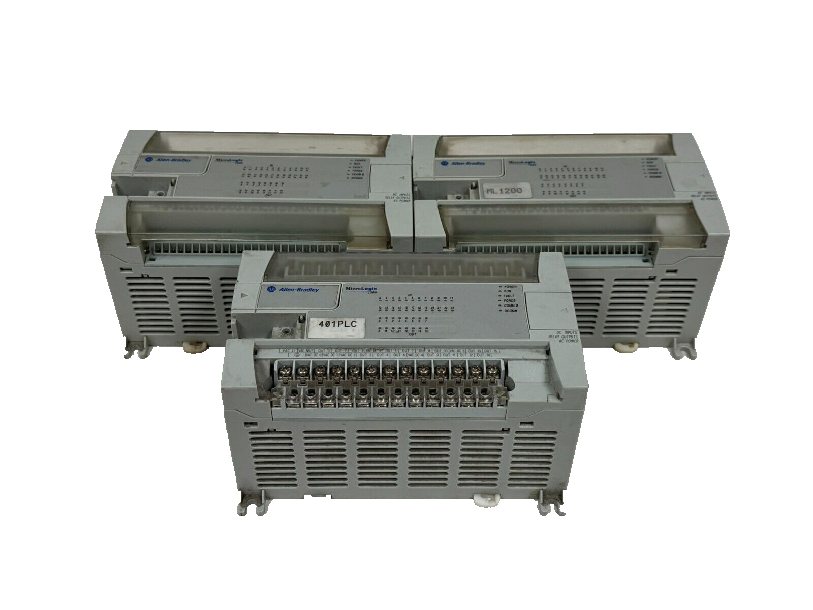 LOT OF 3 MICROLOGIX 1200 CONTROLLERS 1762-L40BWA SER. C REV. G PRE ...