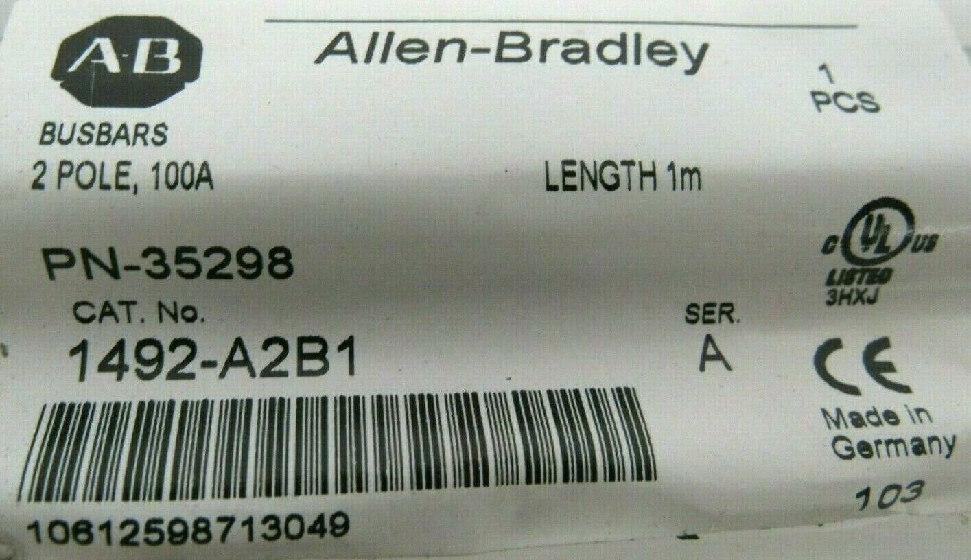 NEW ALLEN BRADLEY 1492-A2B1 BUS BAR SER.A 1492A2B1 1M-LENGTH - SB ...