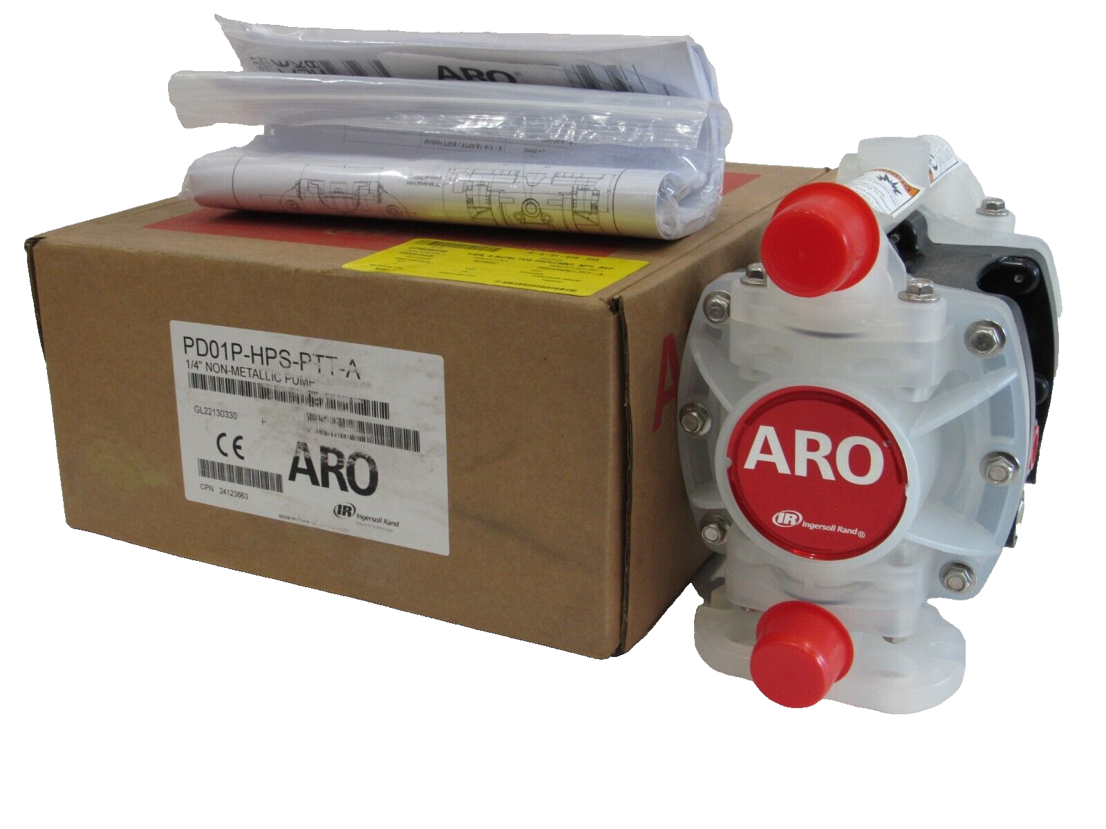 NEW ARO PD01P-HPS-PTT-A DIAPHRGM PUMP 1/4" PD01PHPSPTTA - SB Industrial ...
