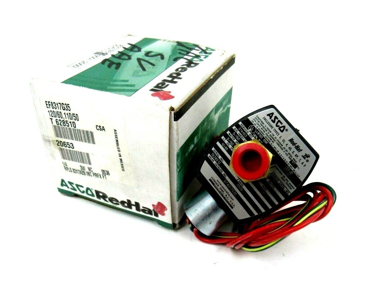NEW ASCO EF8317G35 SOLENOID VALVE 120/60 110/50 1/4" - SB Industrial ...