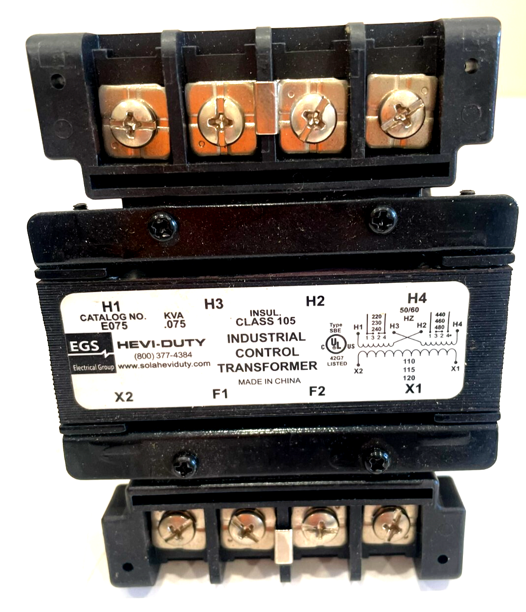 NEW EGS E075 TRANSFORMER .075KVA 50/60HZ - SB Industrial Supply, Inc.