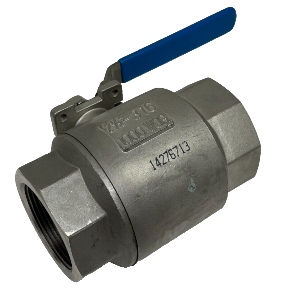 NEW RUB INC. 14276713 BALL VALVE 2-1/2"-316 1000 WOG - SB Industrial ...