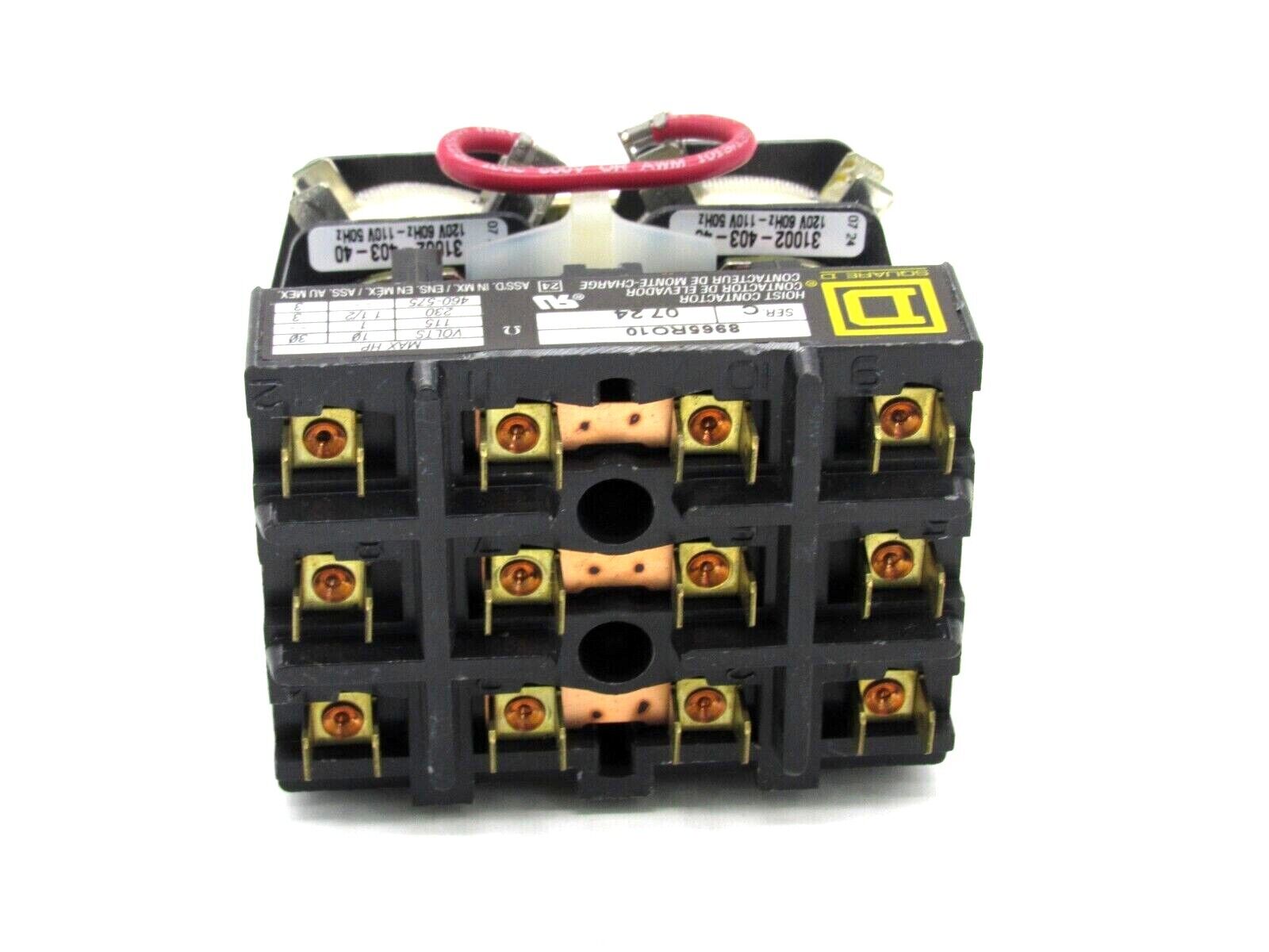 NEW SQUARE D 8965RO10 AC REVERSING HOIST CONTACTOR - SB Industrial ...