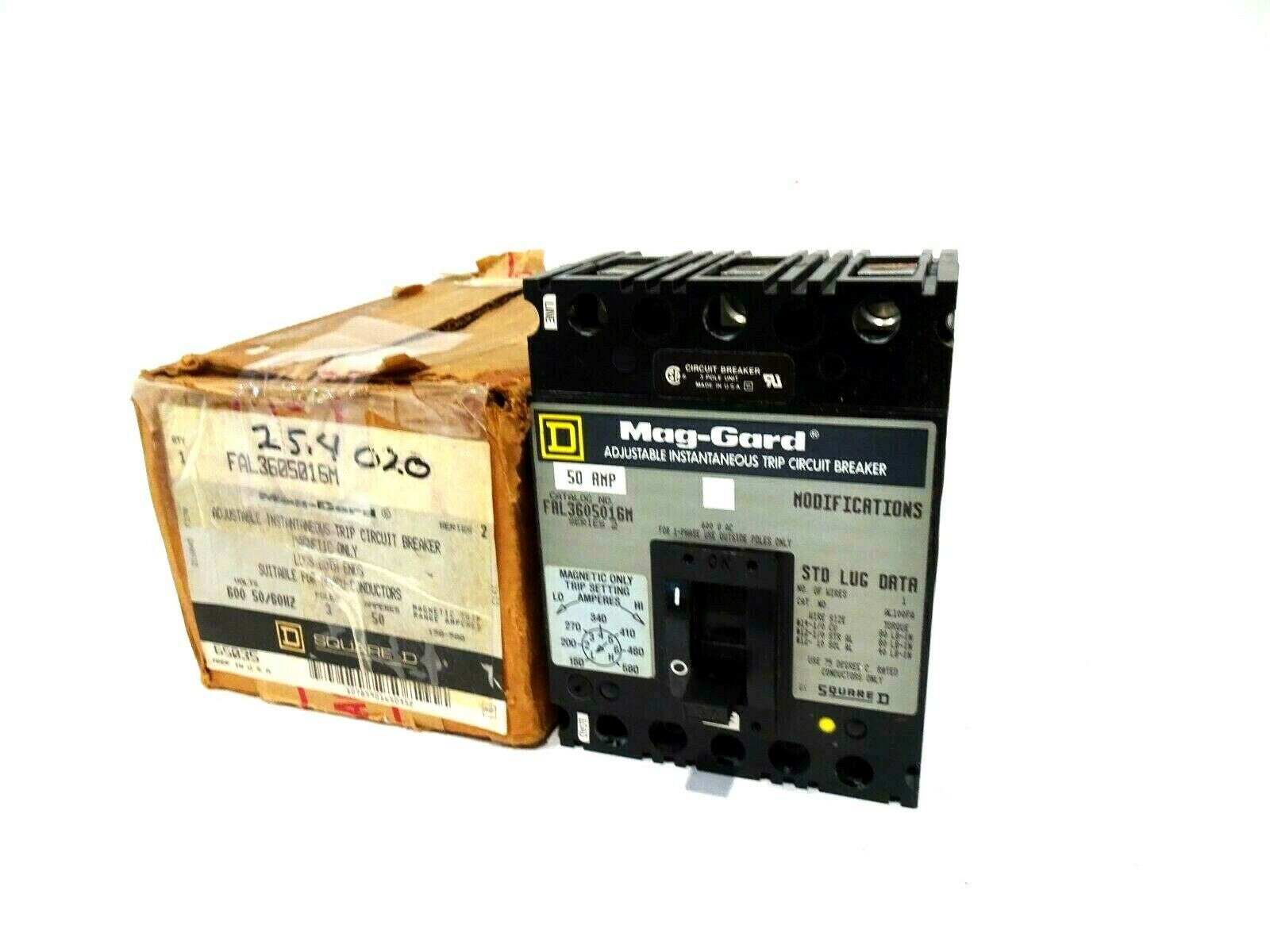 NEW SQUARE D FAL3605016M CIRCUIT BREAKER - SB Industrial Supply, Inc.