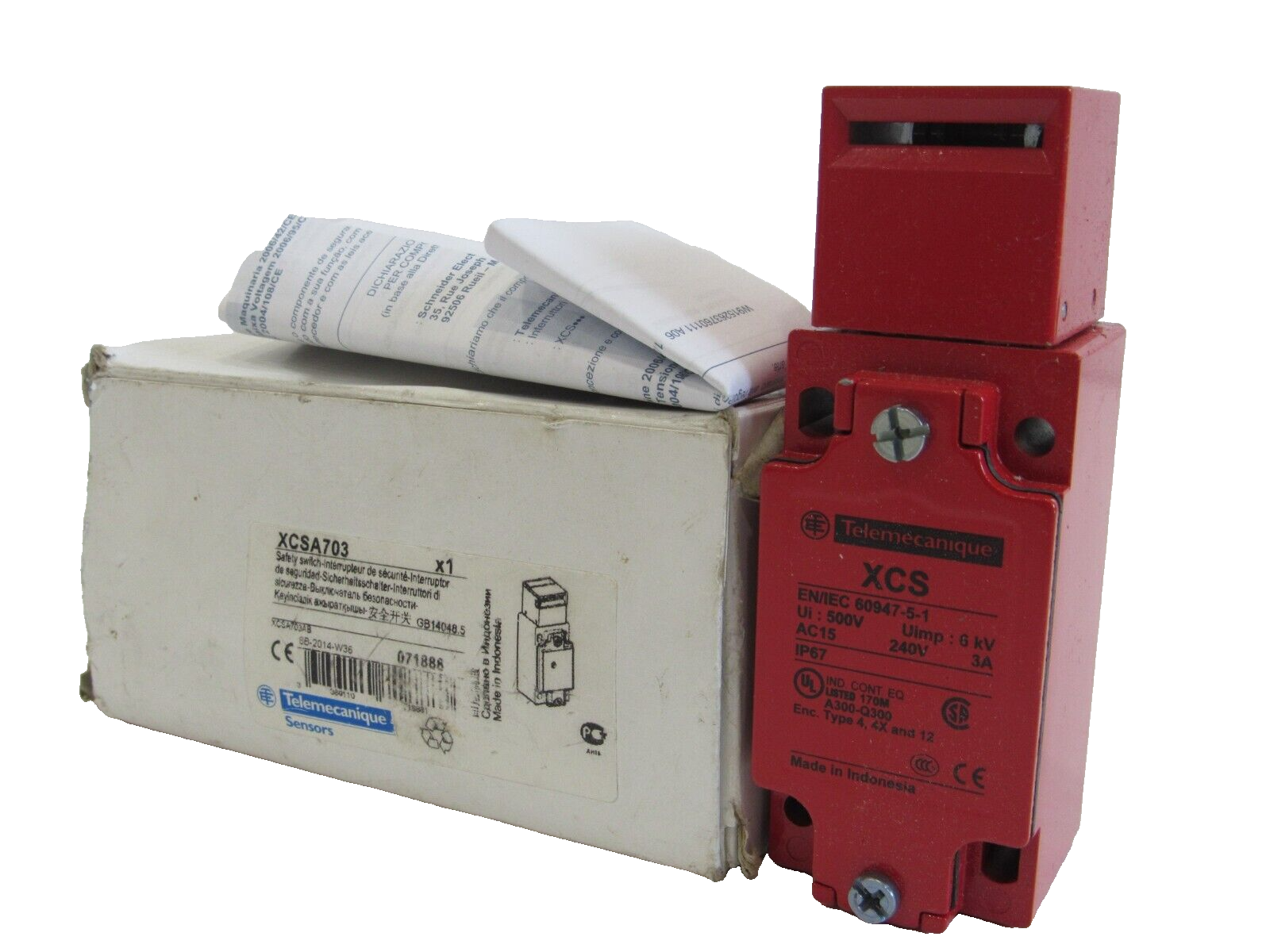 NEW TELEMECANIQUE XCSA703 SAFETY SWITCH - SB Industrial Supply, Inc.