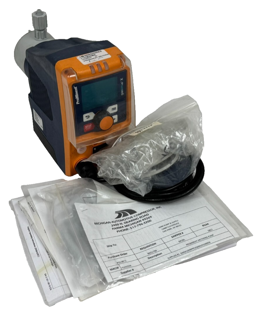 PROMINENT FLUID CONTROLS GMXA1009PPE3Q000UD11000EN DOSING PUMP ...