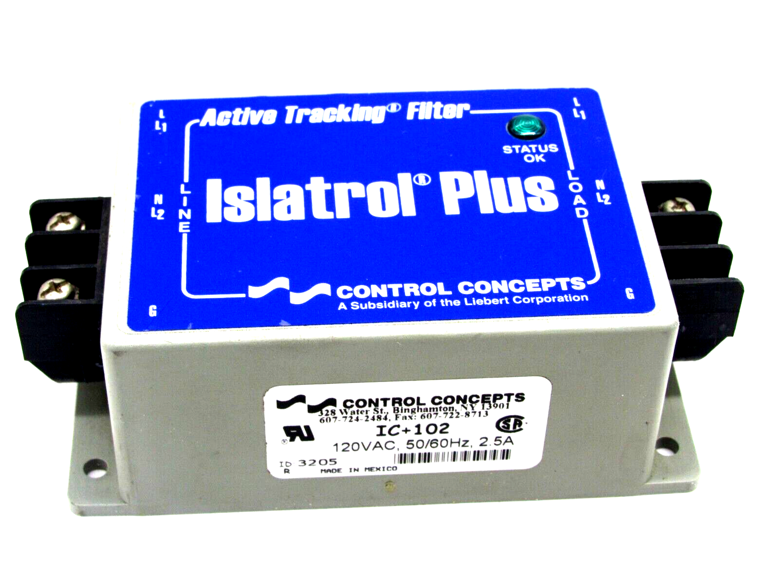 USED CONTROL CONCEPTS IC+102 ACTIVE TRACKING FILTER IC102 - SB ...