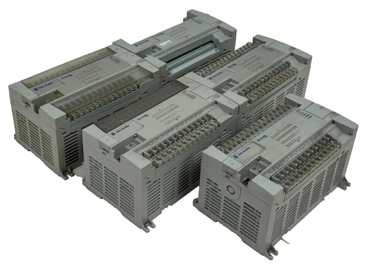LOT OF 5 MICROLOGIX 1200 CONTROLLERS 1762-L40BWA 1762-L40BWAR PRE-OWNED ...