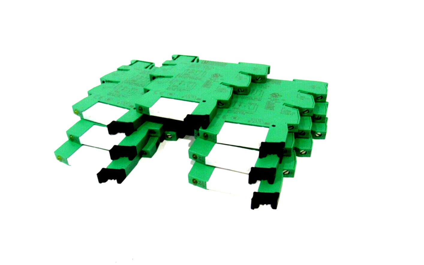 LOT OF 7 NEW PHOENIX CONTACT PLC-BSC- 24DC/21 TERMINAL BLOCKS 2966016 ...