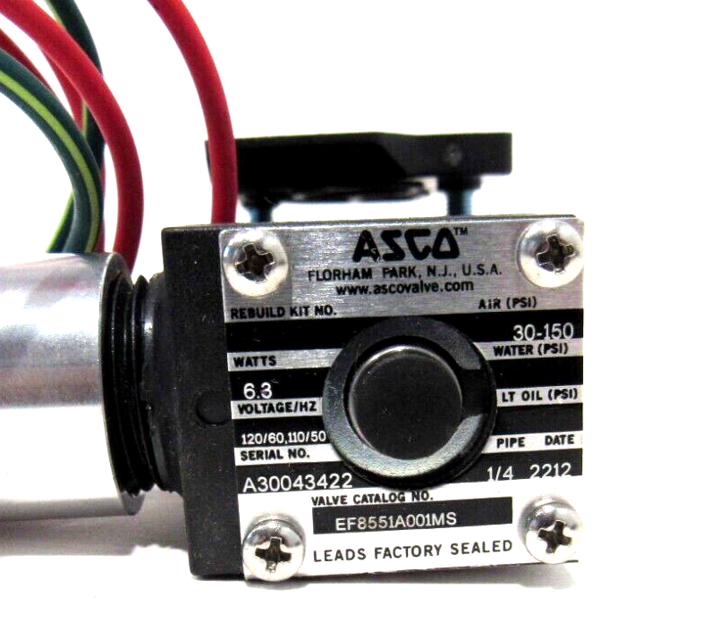 NEW ASCO 8551A001MS SOLENOID VALVE - SB Industrial Supply, Inc.