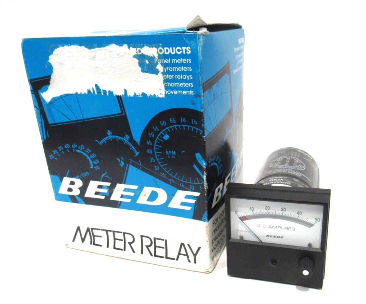NEW BEEDE MR4-13-07 PANEL METER 0-50M VDC MR41307 - SB Industrial ...