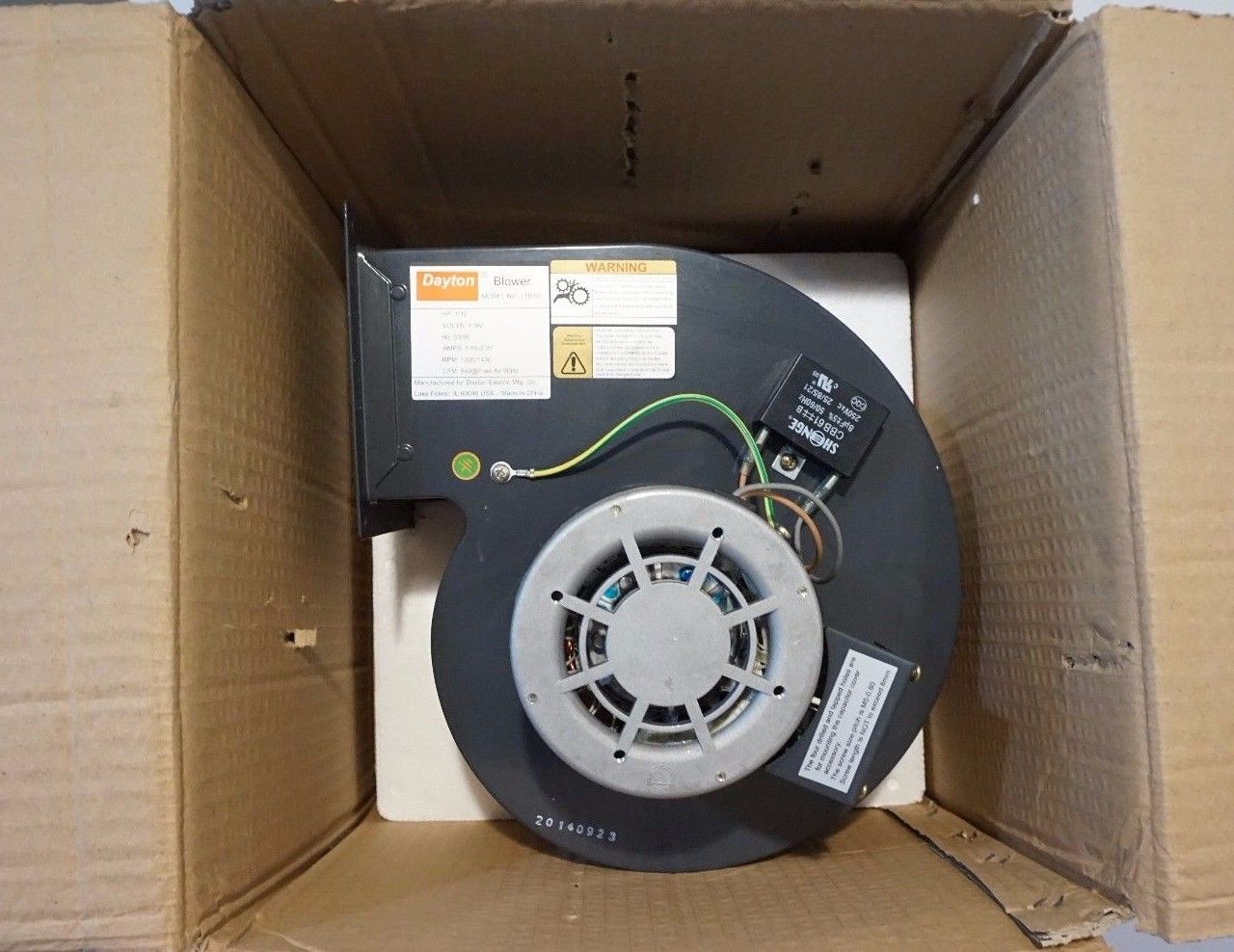 NEW DAYTON 1TDT2 BLOWER 1/10 HP 50/60 HZ 1320/1430 RPM - SB Industrial ...