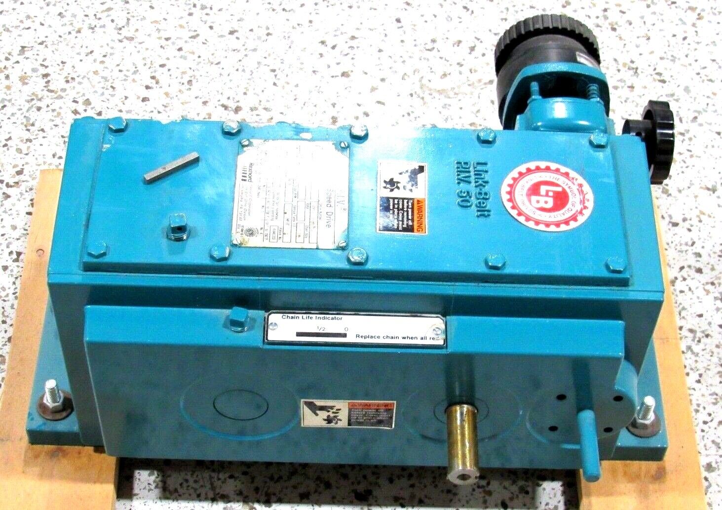 NEW LINK BELT REXNORD SVX VARIABLE SPEED DRIVE H054-76 3/4" DIA. SHAFT ...