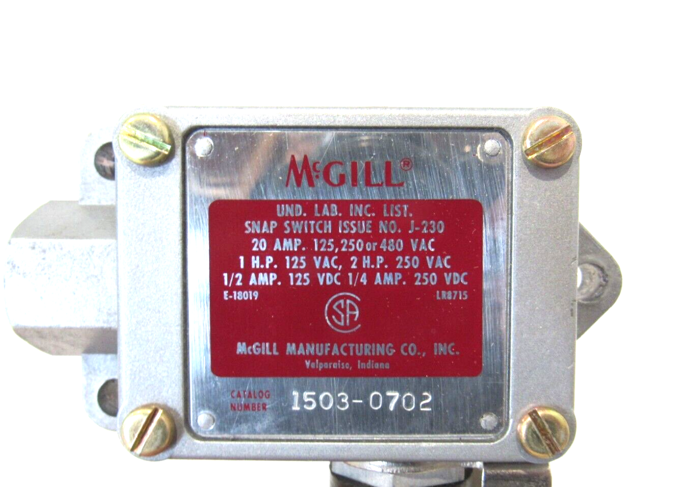 NEW MCGILL 1503-0702 LIMIT SWITCH 15030702 - SB Industrial Supply, Inc.