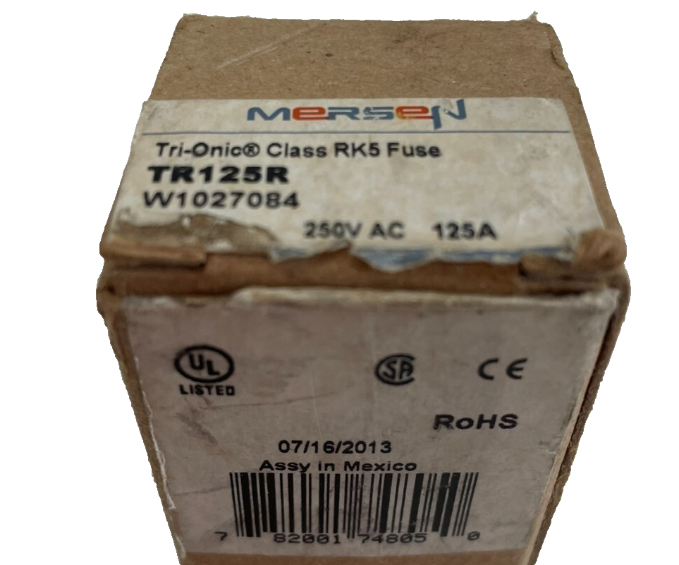 NEW MERSEN TRI-ONIC TR125R FUSE 250V 125AMP - SB Industrial Supply, Inc.