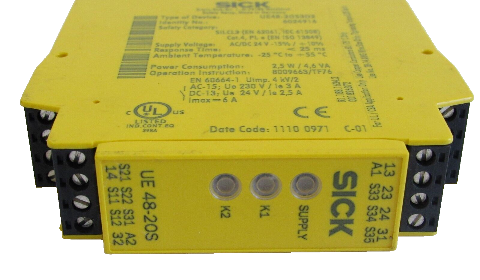 NEW SICK UE48-2OS3D2 SAFETY RELAY 6024916 UE482OS3D2 - SB Industrial ...