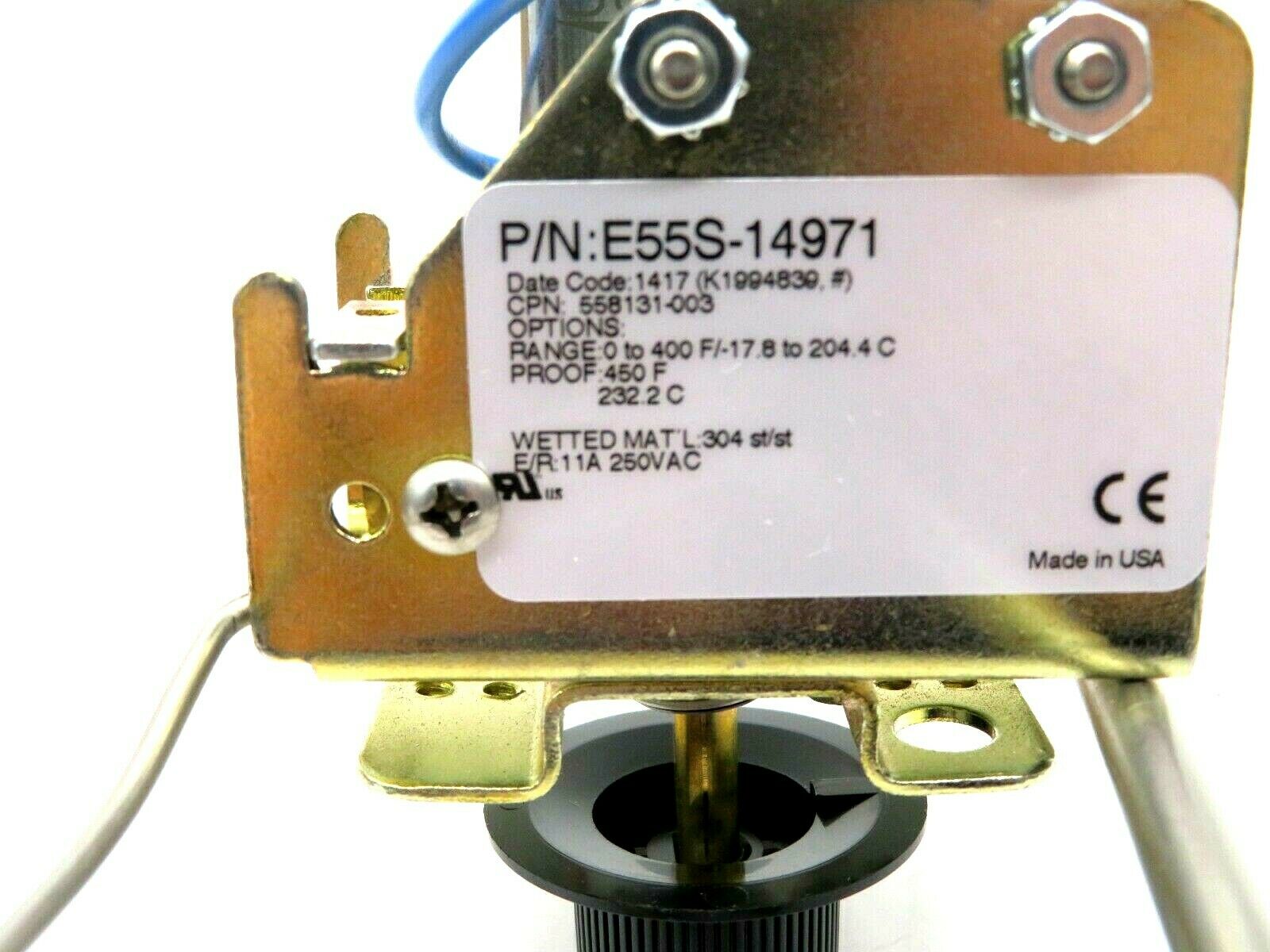 NEW UNITED ELECTRIC CONTROLS E55S-14971 REMOTE BULB TEMPERATURE ...