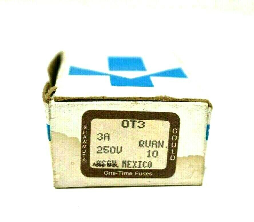 10 NEW GOULD SHAWMUT OT3 FUSES - SB Industrial Supply, Inc.