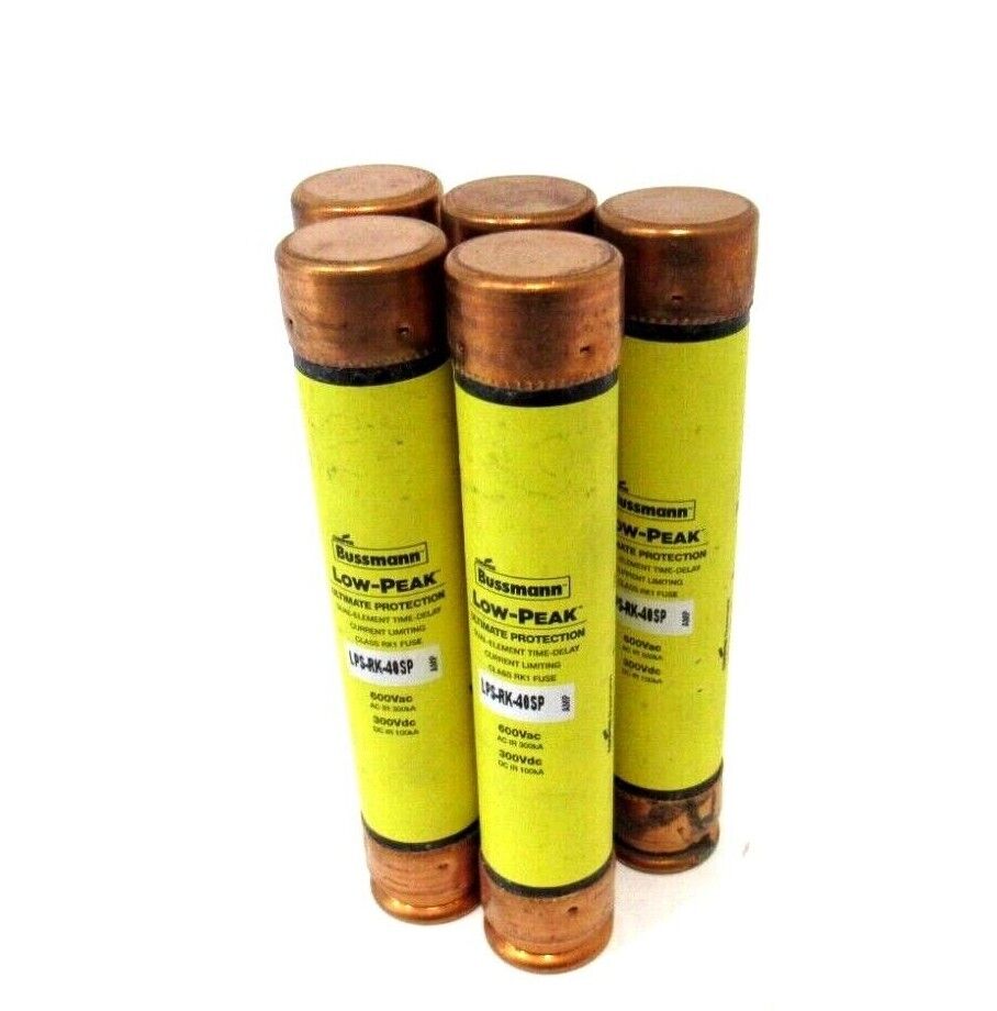 LOT OF 5 NEW BUSSMANN LPS-RK-40SP FUSES LPSRK40SP - SB Industrial ...