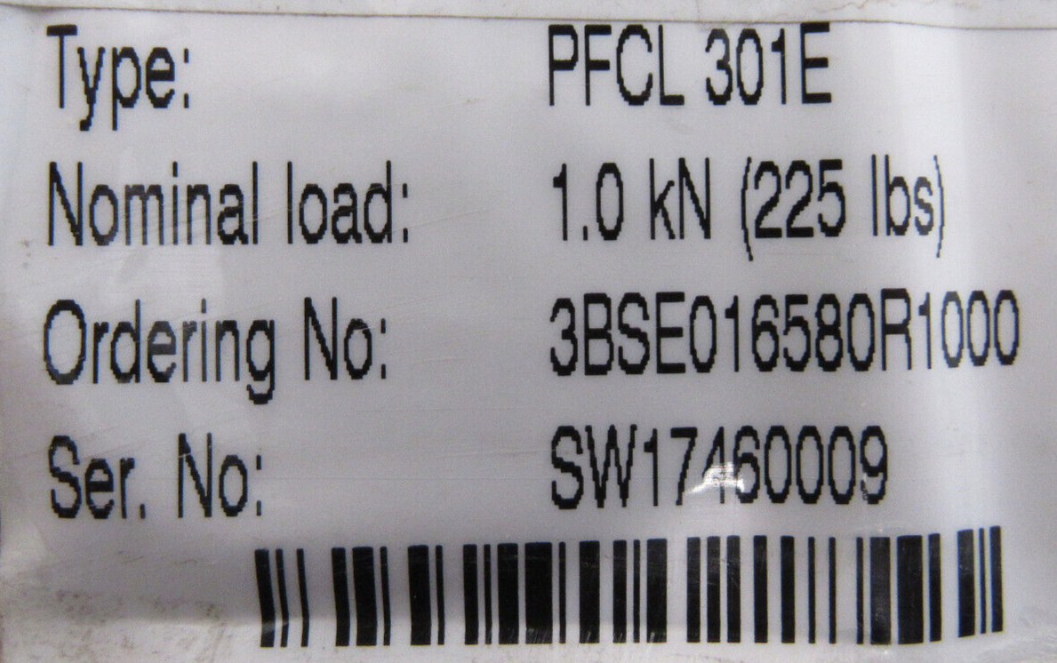 NEW ABB PFCL 301E LOAD CELL 1 KN 225LBS 3BSE016580R1000 PFCL301E-1.0KN ...